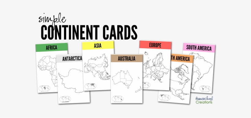 Simple Continent Cards From Homeschool Creations - Commonwealth Games ...