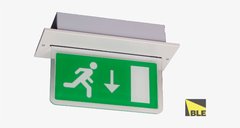 Fully Recessed Emergency Blade Exit Sign - Van Lien 1np-11n/aft Vl ...