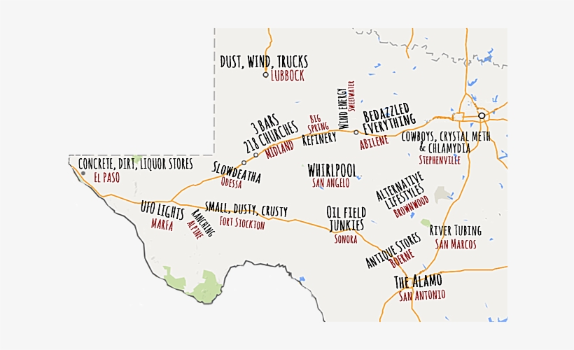 Urban Map Of Texas - Free Transparent PNG Download - PNGkey