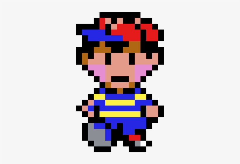 Earthbound - Ness - Ness Earthbound Pixel - Free Transparent PNG ...