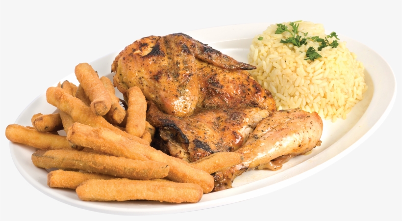 1/2 Chicken Dinner - Chicken As Food - Free Transparent PNG Download ...