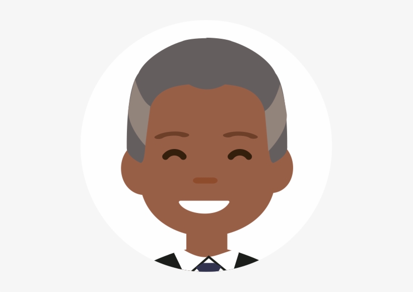 Famous Former Security Guards - Nelson Mandela Icon Png - Free ...