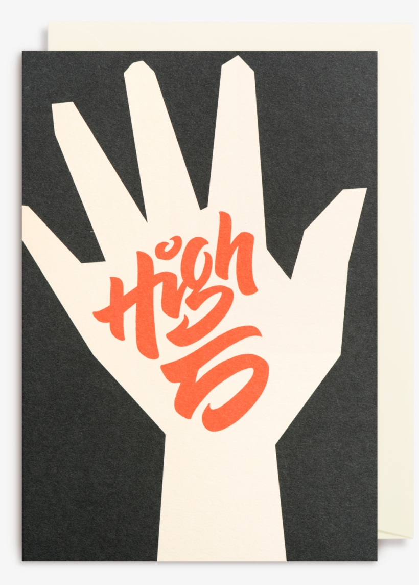 High Five Greeting Card - Free Transparent PNG Download - PNGkey