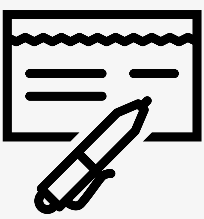 Bank Check Icon Png - Icon - Free Transparent PNG Download - PNGkey