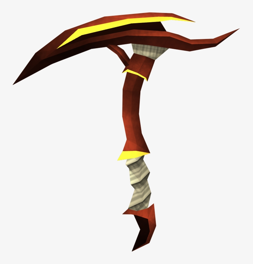 Gilded Dragon Pickaxe - Dragon Pickaxe Rs3 - Free Transparent PNG ...