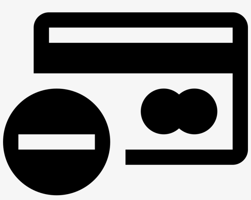 Credit Card With Minus Sign Comments - Иконки Оплата - Free Transparent ...