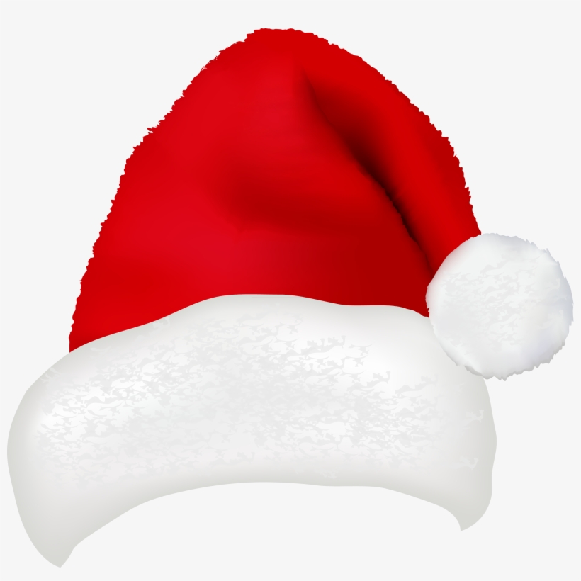 Real Santa Hat With Black Background - Free Transparent PNG Download ...