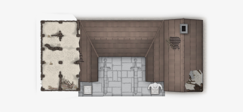 A Partially Ruined Garrison Or Large Building - Medieval Map Icons ...