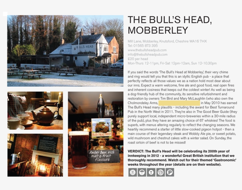 The Bulls Head At Mobberley - Bulls Head Mobberley - Free Transparent ...
