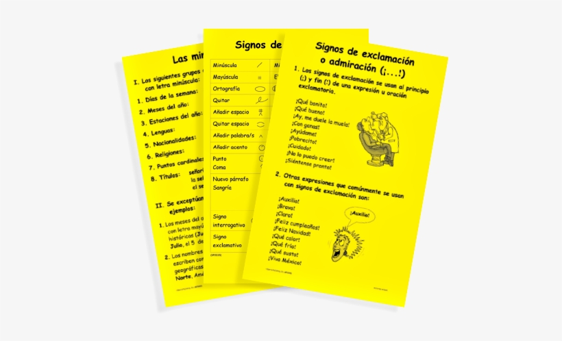 Spanish Language Arts Charts - Poster - Free Transparent PNG Download ...