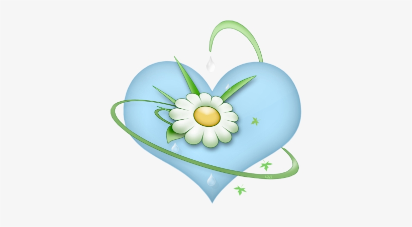 Hearts ‿ ⁀♡♥♡ - Heart Blue Flowers Gifs - Free Transparent PNG Download ...