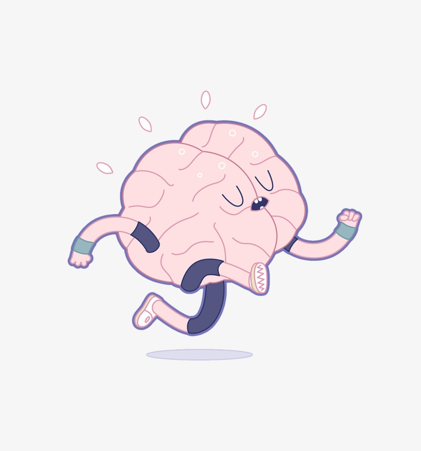 This Is Your Brain On Run - Brain Running - Free Transparent PNG ...