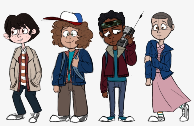 The Demodogs Overwhelm The Lab - Stranger Things Cast Cartoon Png ...