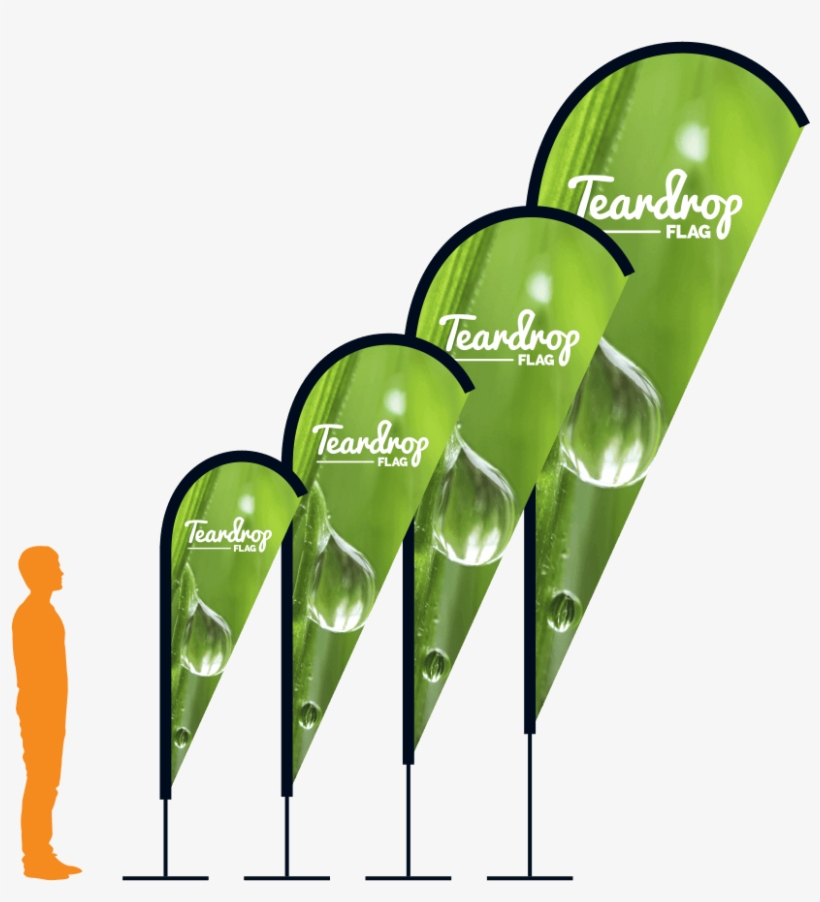 Teardrop Flag - Tear Drop Design - Free Transparent PNG Download - PNGkey