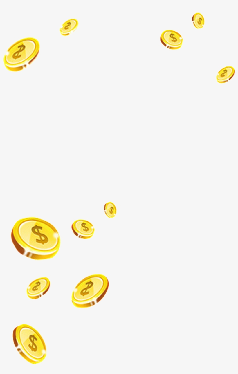 Floating Gold Coin - Flying Coins Png - Free Transparent PNG Download ...