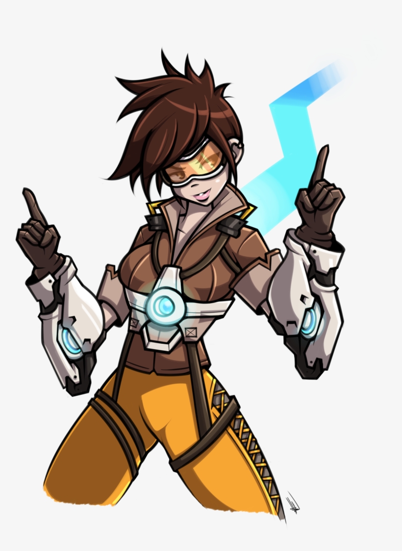 Click To Edit - Tracer Overwatch Transparent Background - Free ...
