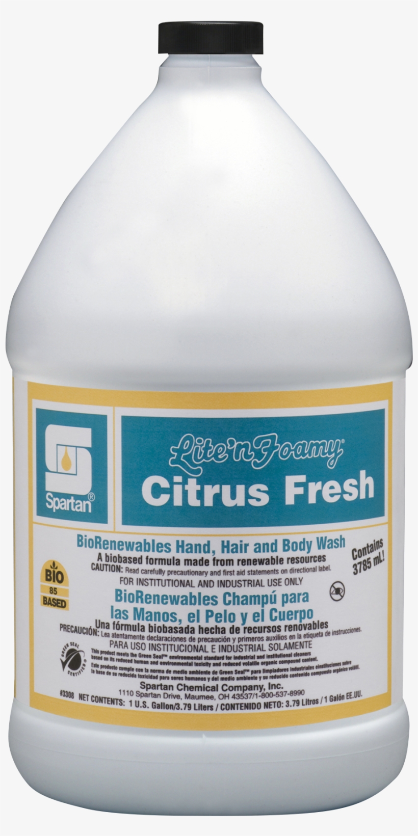 330804 Lnf Citrus Fresh - Spartan Chemical Spartan 3308-04 Lite'n Foamy ...