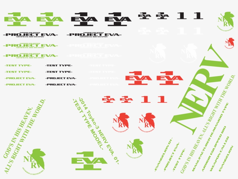 Pallypants Industries Nerv Neon Genesis Evangelion - Free Transparent ...