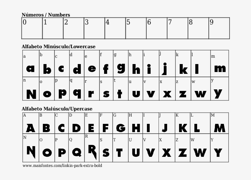 Font Details Linkin Park Extra Bold - Font - Free Transparent PNG ...