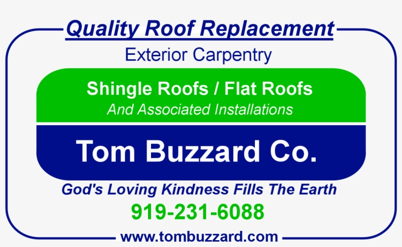 Tom Buzzard Roofing - Tom Buzzard Co - Free Transparent PNG Download ...