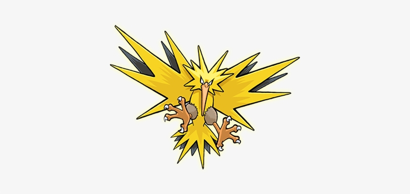 Zapdos - Pokemon Zapdos - Free Transparent PNG Download - PNGkey