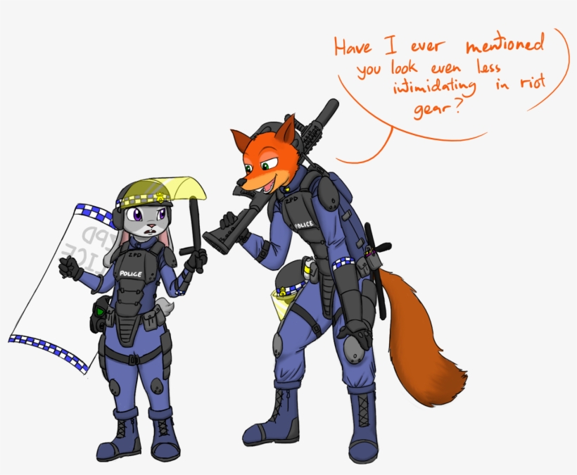 Judy And Nick Riot Training - Nick Wilde - Free Transparent PNG ...