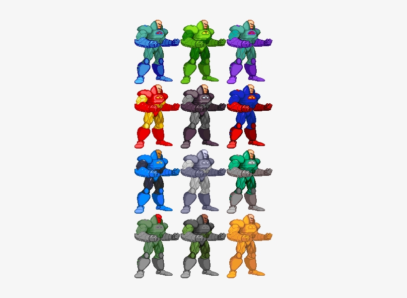 Lex Luthor Palettes - Lex Luthor Sprite Sheet - Free Transparent PNG ...