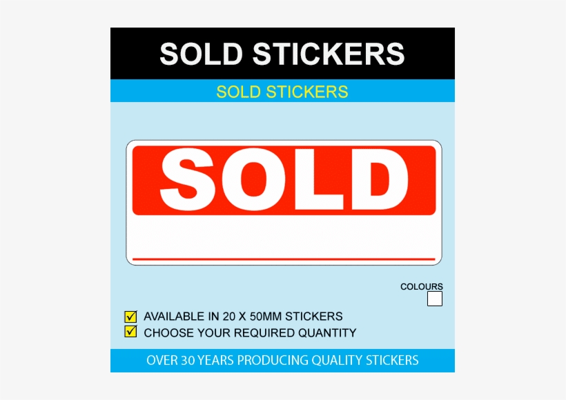 Sold Single Line Stickers - Special Offer Stickers - Free Transparent ...
