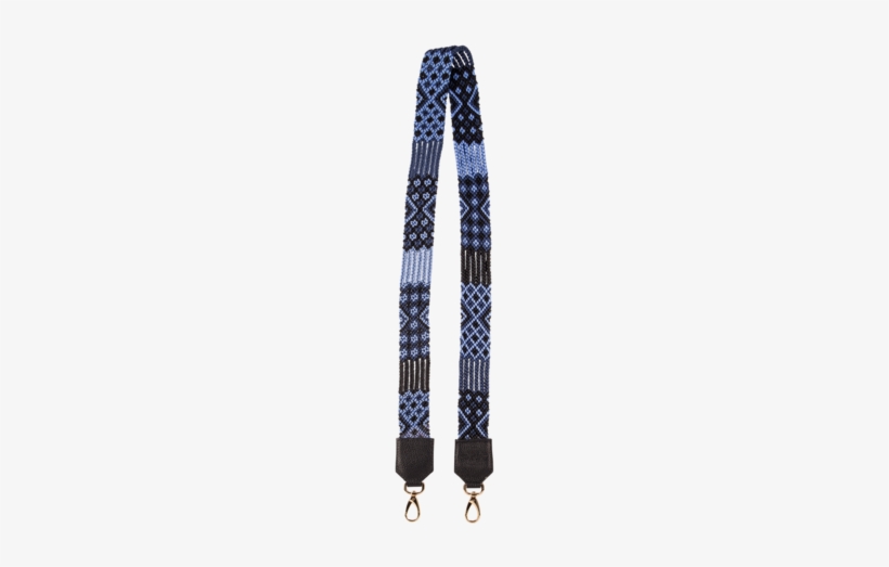 Black/blue Woven Shoulder Strap - Shoulder Strap - Free Transparent PNG ...