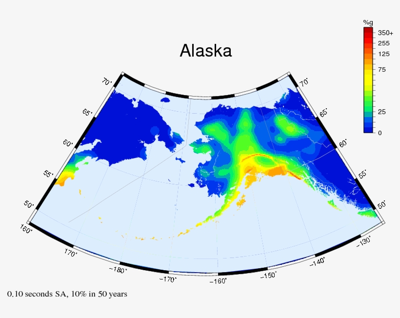 Png - Alaska Earthquake Hazard Map - Free Transparent PNG Download - PNGkey