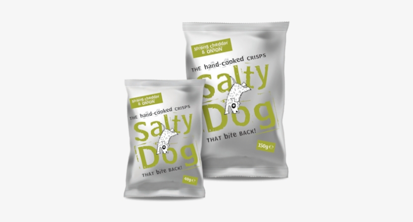 Strong Cheddar & Onion - Salty Dog Crisps - Free Transparent PNG ...