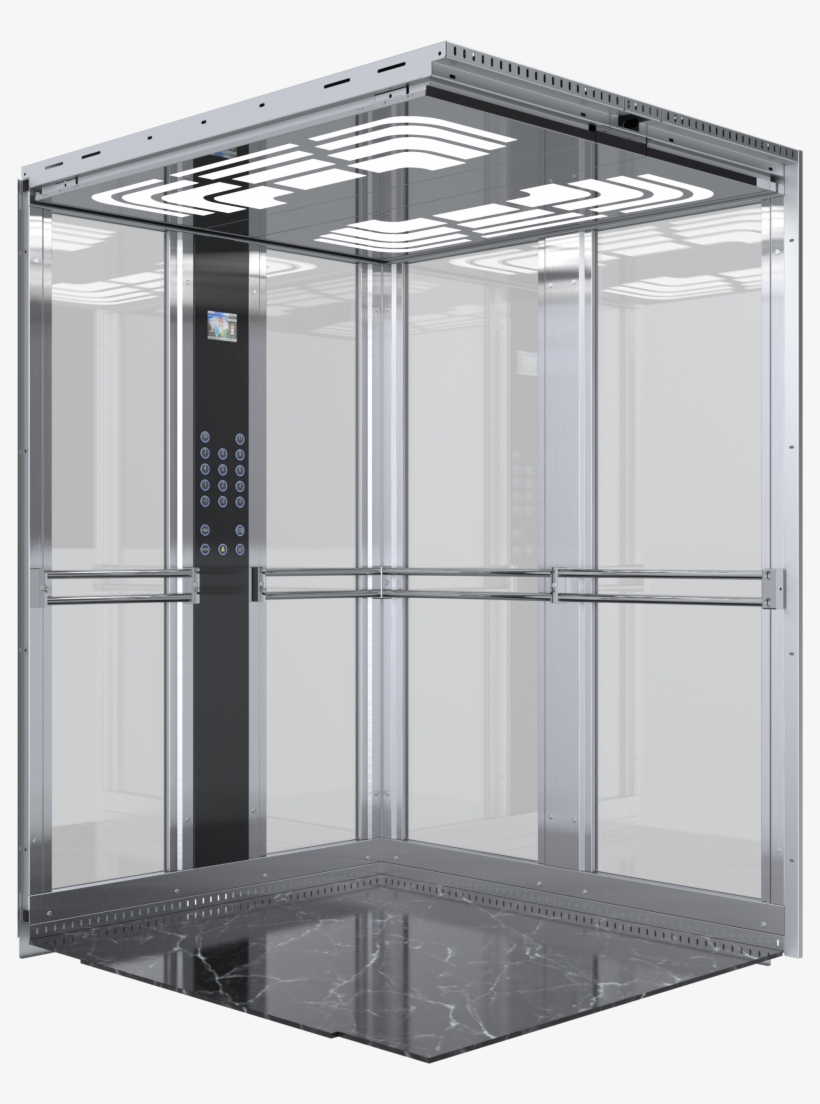 Panoramic Elevator Lpb-10010bgp With Gearless Winch - Transparent ...