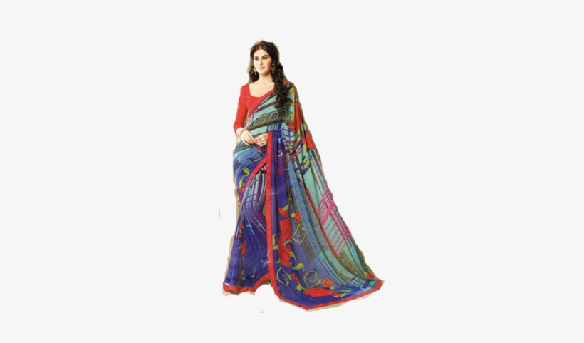 Branded Fancy Saree - Sari - Free Transparent PNG Download - PNGkey