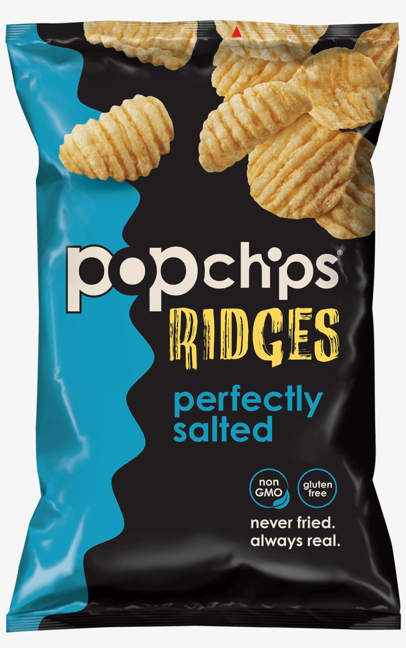 5oz Bag Pefectly Salted Ridges - Popchips Ridges - Free Transparent PNG ...