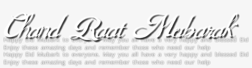 Chand Raat Pngs - Calligraphy - Free Transparent PNG Download - PNGkey