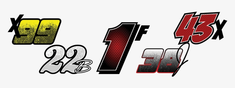 Numbers And Letters Sample - Rc Car Numbers - Free Transparent PNG ...