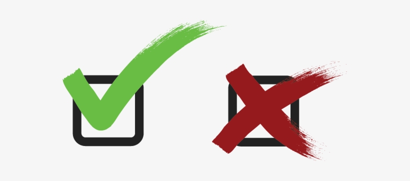 Check And X Png - Free Transparent PNG Download - PNGkey