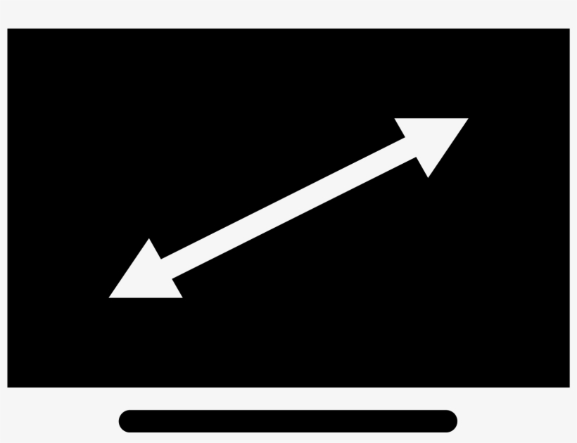 Widescreen Filled Icon - Electronic Symbol - Free Transparent PNG ...