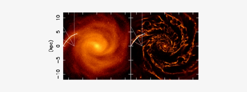 Snapshot Of The Simulated Galaxy - Gas - Free Transparent PNG Download ...