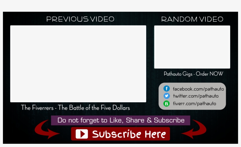 End Slate Youtube Gaming - Free Transparent PNG Download - PNGkey