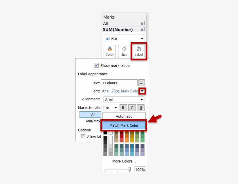 "match Mark Colour" Is Found On The Font Drop Down - Font - Free ...