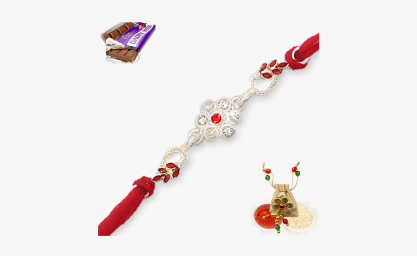 Beautiful Silver Plated Designer Rakhi - Designs Of Handmade Rakhi ...