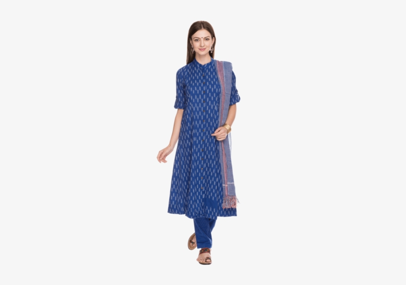 Womens Printed Salwar Suit - Salwar - Free Transparent PNG Download ...
