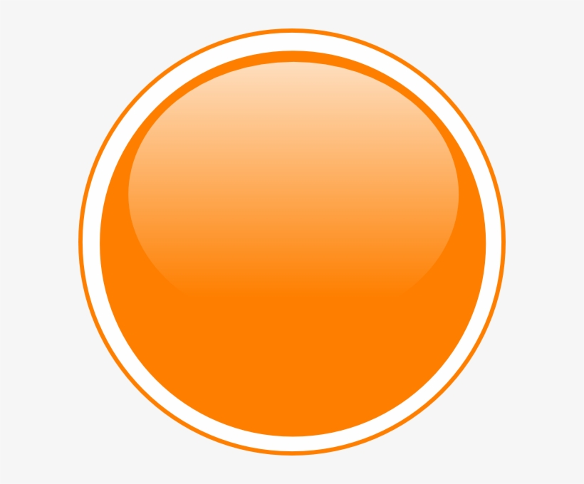 Glossy Orange Circle Button Svg Clip Arts 600 X 600 - Free Transparent ...