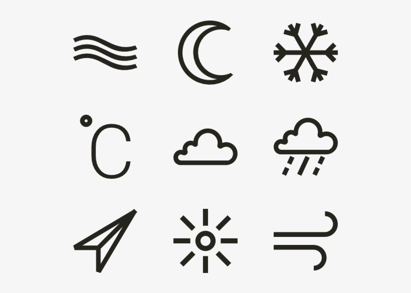 Linear Weather Elements - Drawing - Free Transparent PNG Download - PNGkey