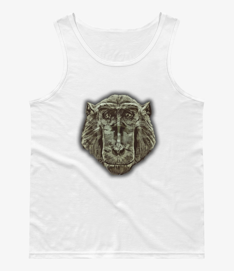 Hanuman Men's Tank Top - Gold Gradient Monkey Head Gold Gradient Monkey ...