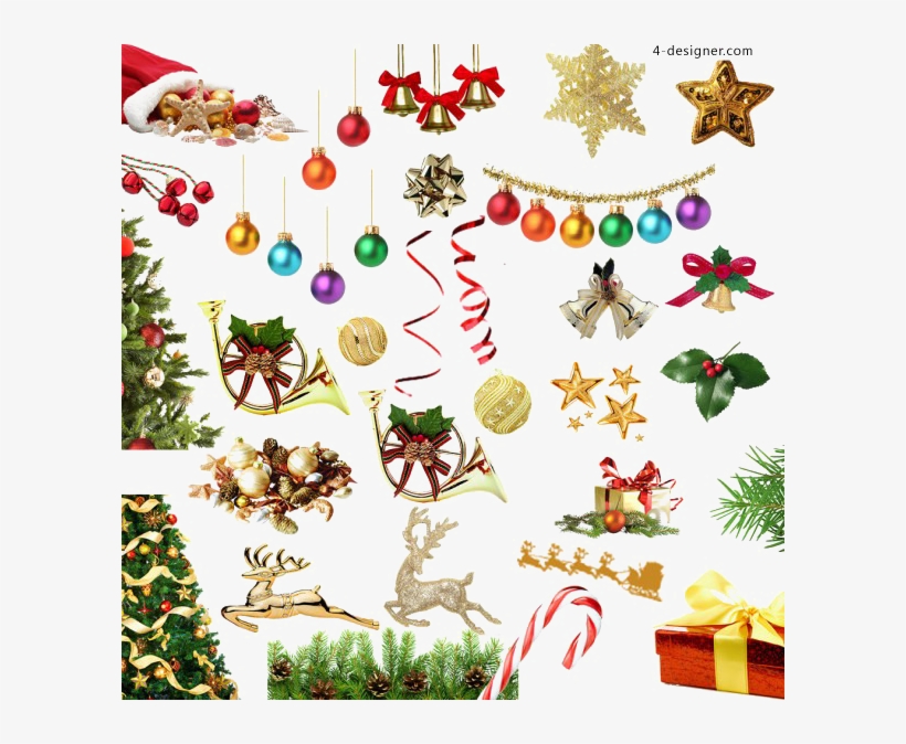 Xmas Elements Free Png Image - Christmas - Free Transparent PNG ...