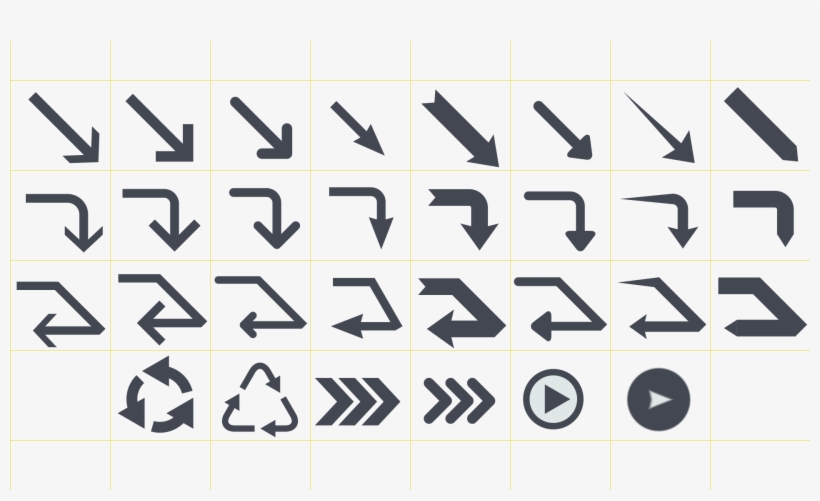 Arrows Pack - Calligraphy - Free Transparent PNG Download - PNGkey