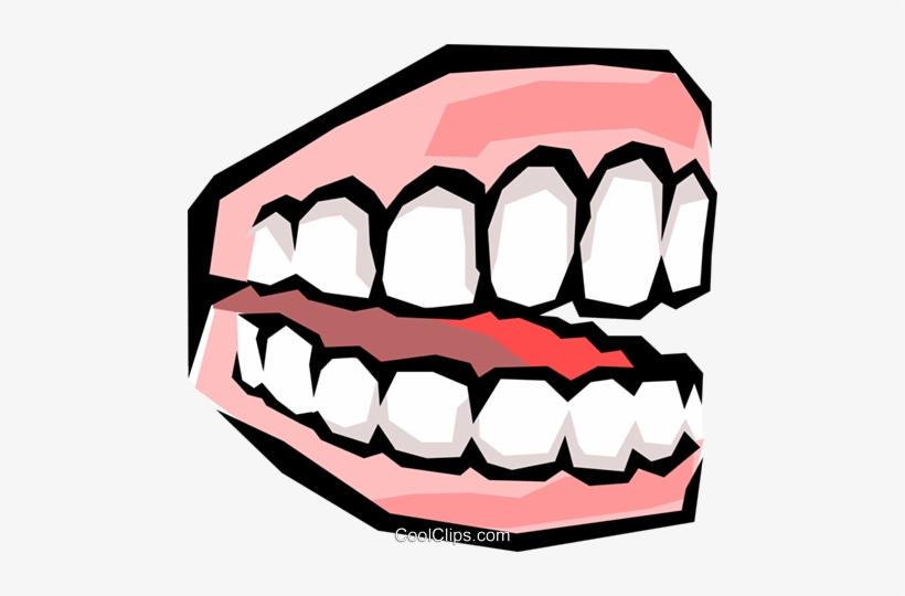 Teeth Royalty Free Vector Clip Art Illustration - Set Of Teeth Clipart ...