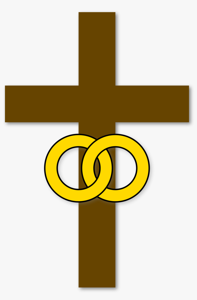 Marriage Cross Christian Symbol - Christian Wedding Icon Png - Free ...